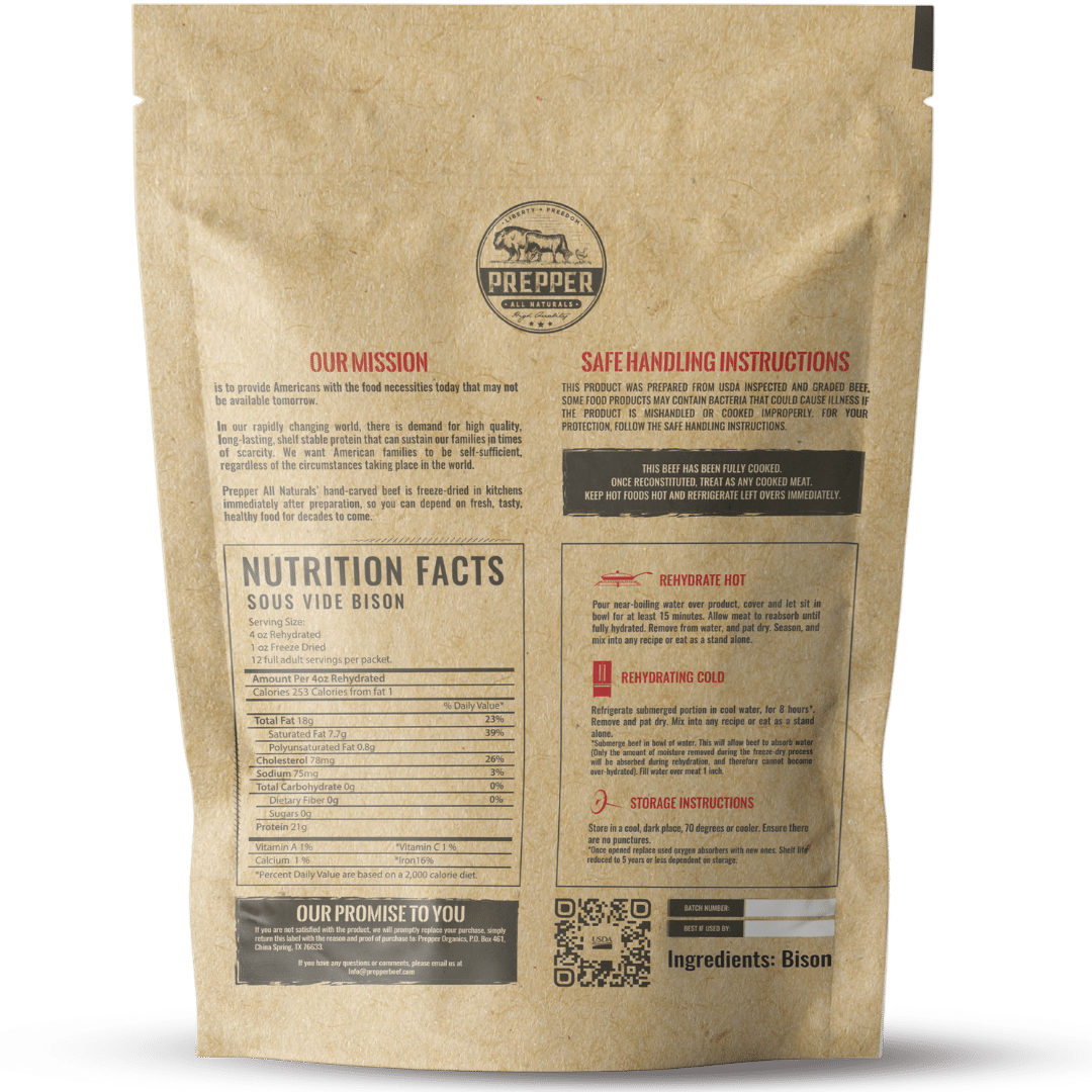 Freeze-Dried Bison | 🥩 WAM Beef